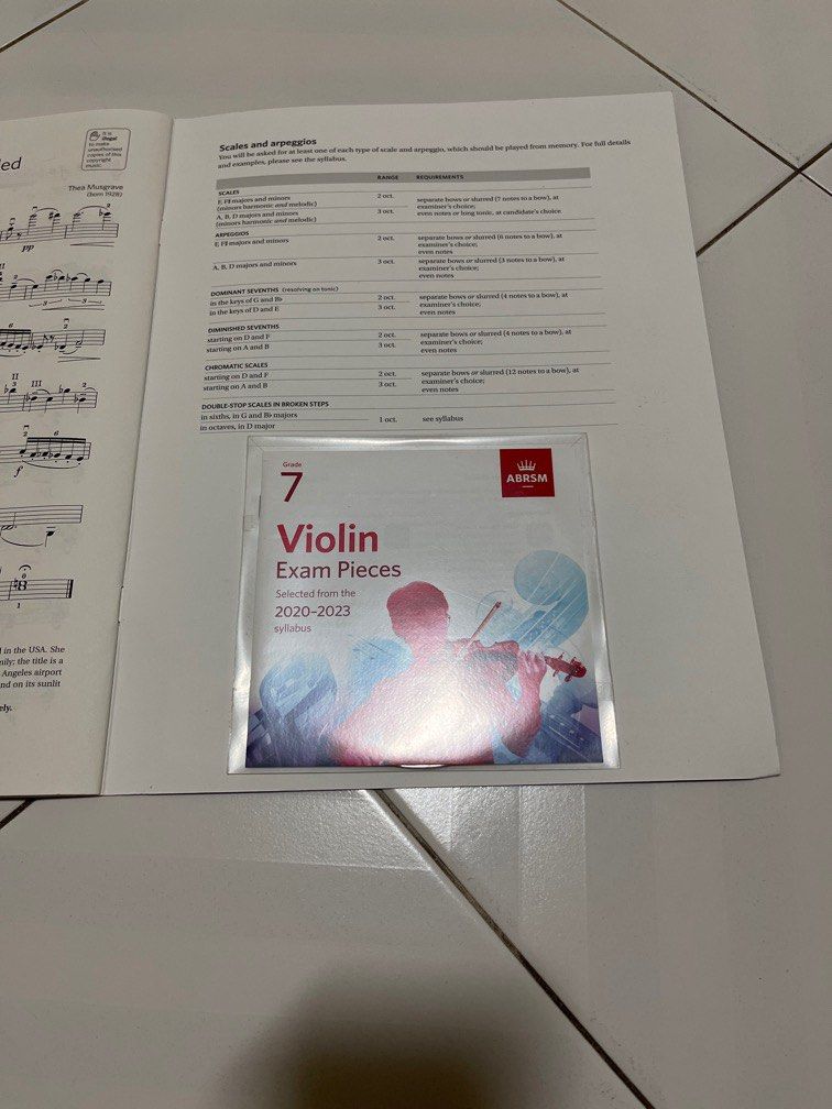 ABRSM Grade 7 Violin Exam Pieces, Hobbies & Toys, Music & Media, Music ...