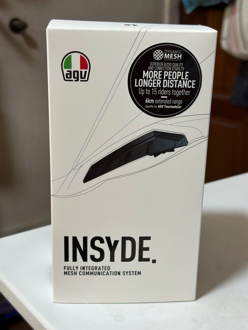 AGV INSYDE BLUETOOTH/MESH Intercom, Motorcycles, Motorcycle Accessories ...