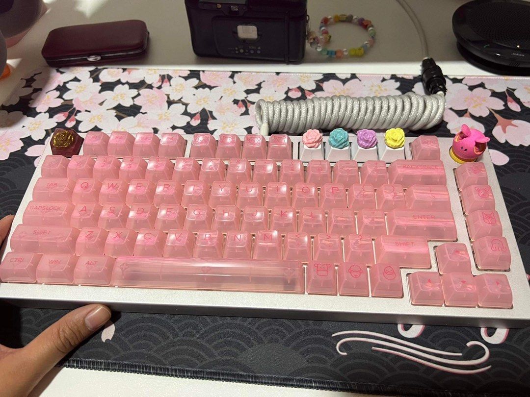 Akko Keycaps Clear Pink, Computers & Tech, Parts & Accessories ...