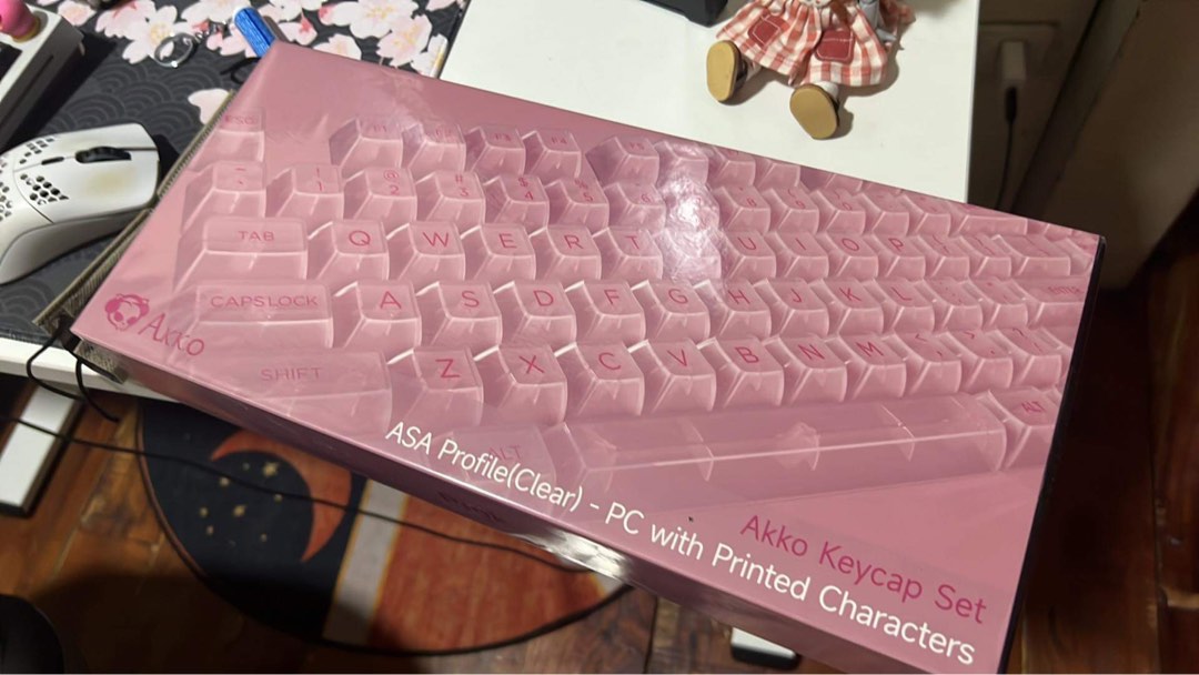 Akko Keycaps Clear Pink, Computers & Tech, Parts & Accessories ...
