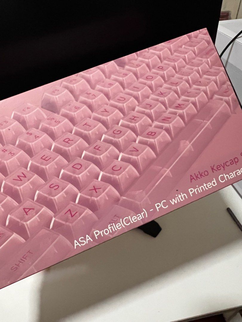 Akko Keycaps Clear Pink, Computers & Tech, Parts & Accessories ...