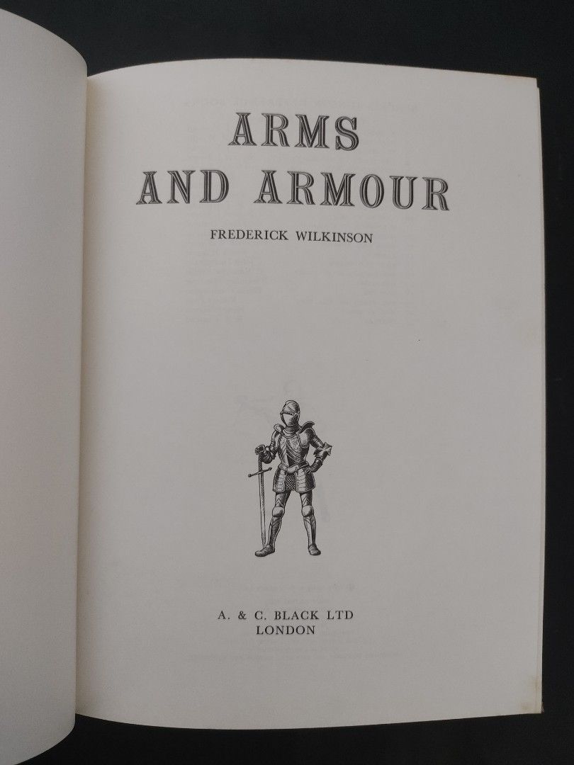 Arms and Armour by Frederick Wilkinson (1970 Ed. Hardbound) on Carousell