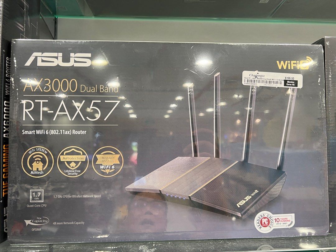 ASUS RT-AX3000P Dual Band Smart Wifi 6 Router, Computers & Tech, Parts ...