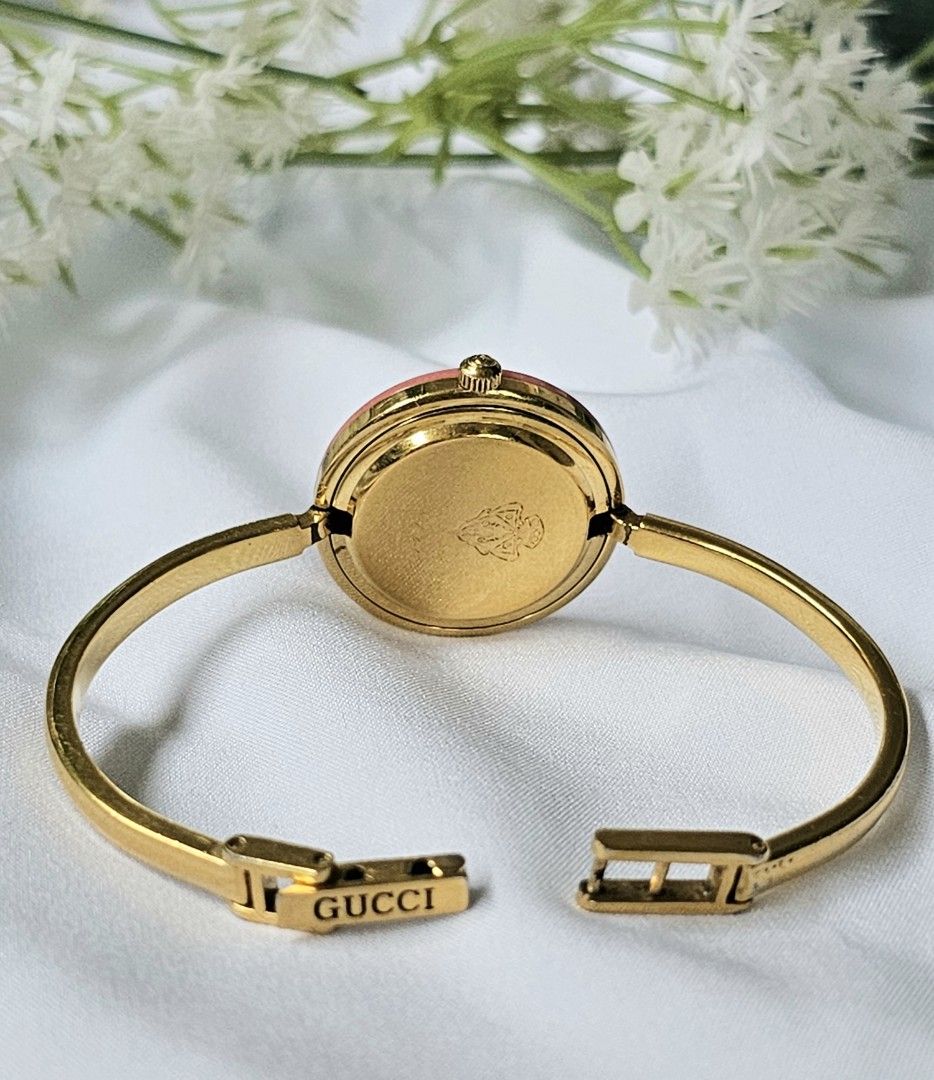 Authentic GUCCI Interchangeable Bezel Bangle Watch, Women's Fashion ...