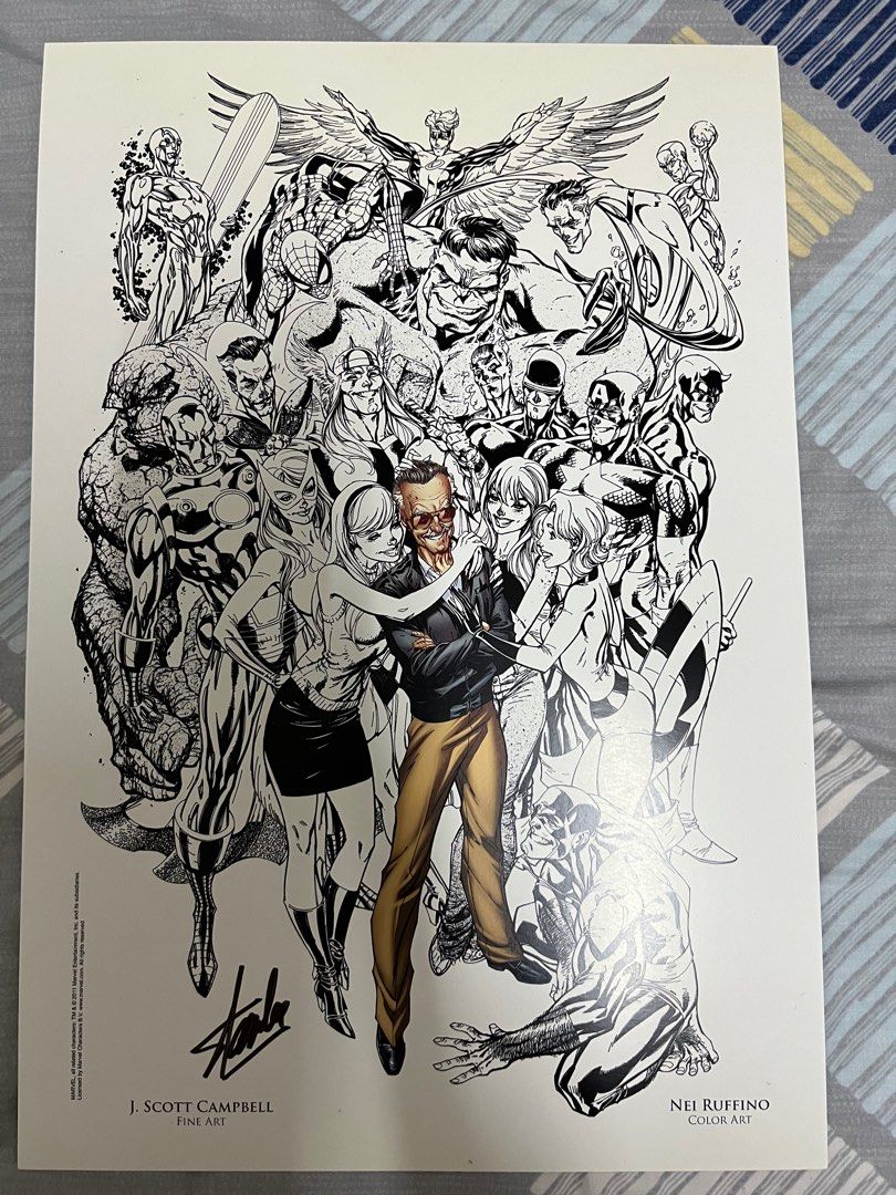 Authographed by STAN LEE -Avengers #1 San Diego Comic Con Heroes-Black ...