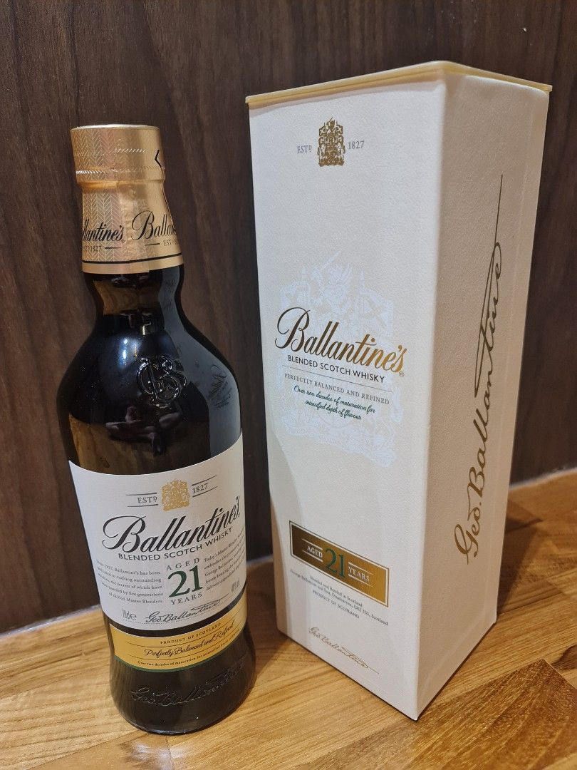 Ballantine's Blended Scotch Whisky 21 years, Food & Drinks, Alcoholic ...