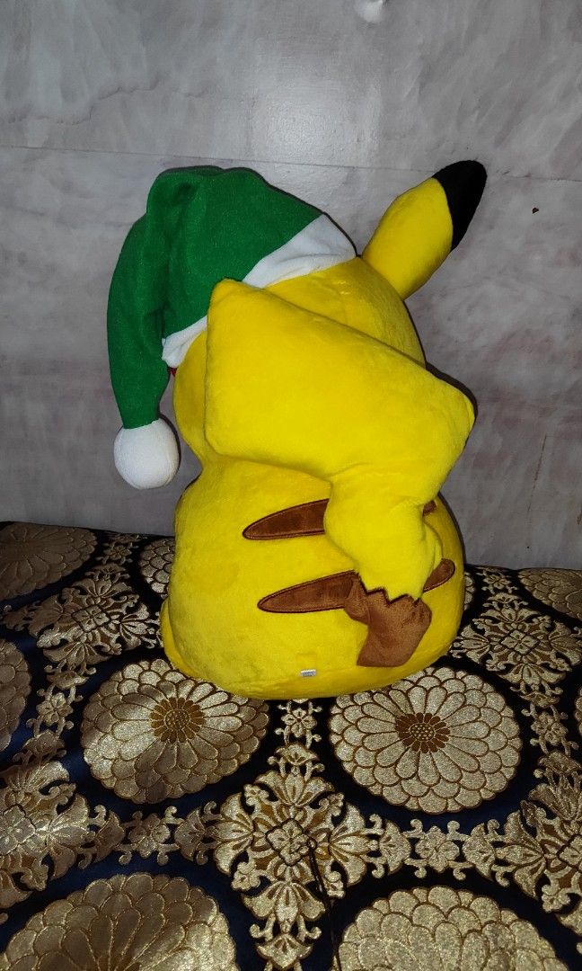 BANPRESTO Pokemon Pikachu Christmas Season Plush Toy on Carousell