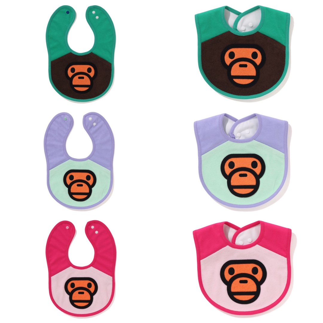 BAPE BABY MILO PILE BIB, Babies & Kids, Babies & Kids Fashion on Carousell