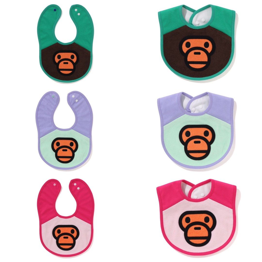 BAPE BABY MILO PILE BIB, Babies & Kids, Babies & Kids Fashion on Carousell