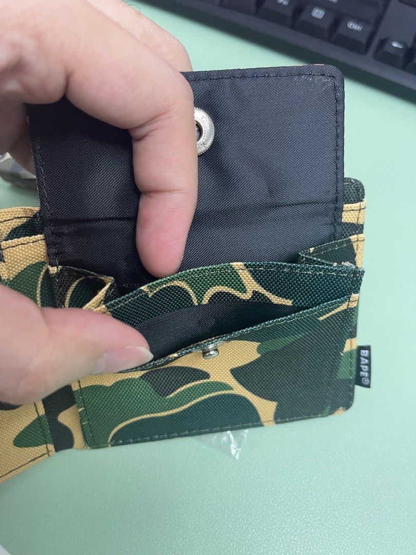BAPE wallet, Men's Fashion, Bags, Belt bags, Clutches and Pouches on ...
