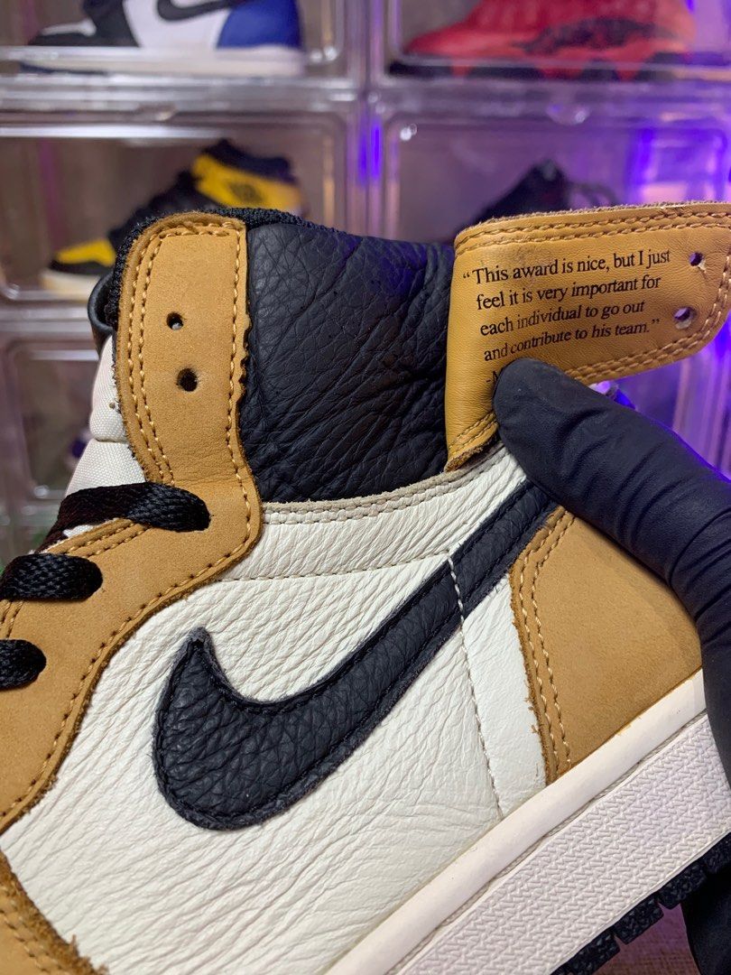 BISA COD / REKBER , AIR JORDAN 1 RETRO HIGH ROOKIE OF THE YEAR GOLD ...