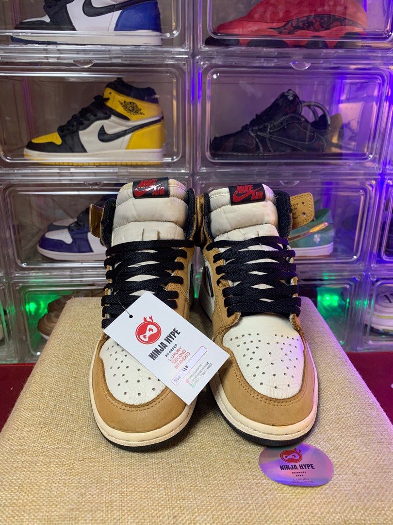 BISA COD / REKBER , AIR JORDAN 1 RETRO HIGH ROOKIE OF THE YEAR GOLD ...