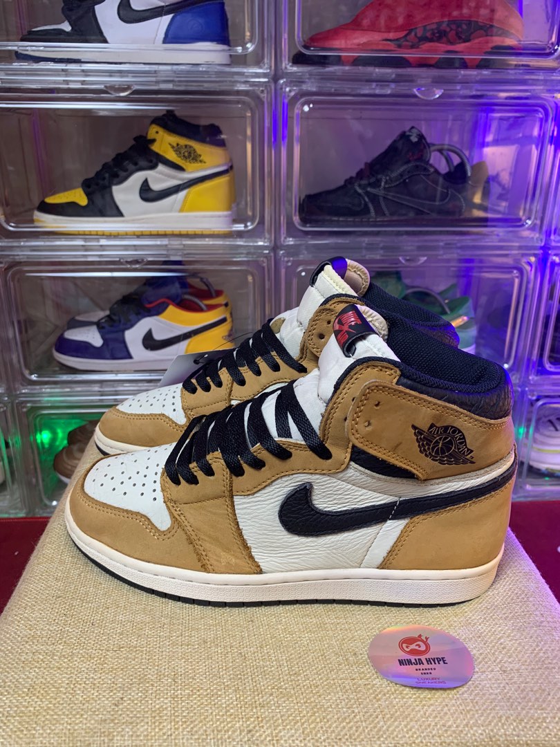 BISA COD / REKBER , AIR JORDAN 1 RETRO HIGH ROOKIE OF THE YEAR GOLD ...