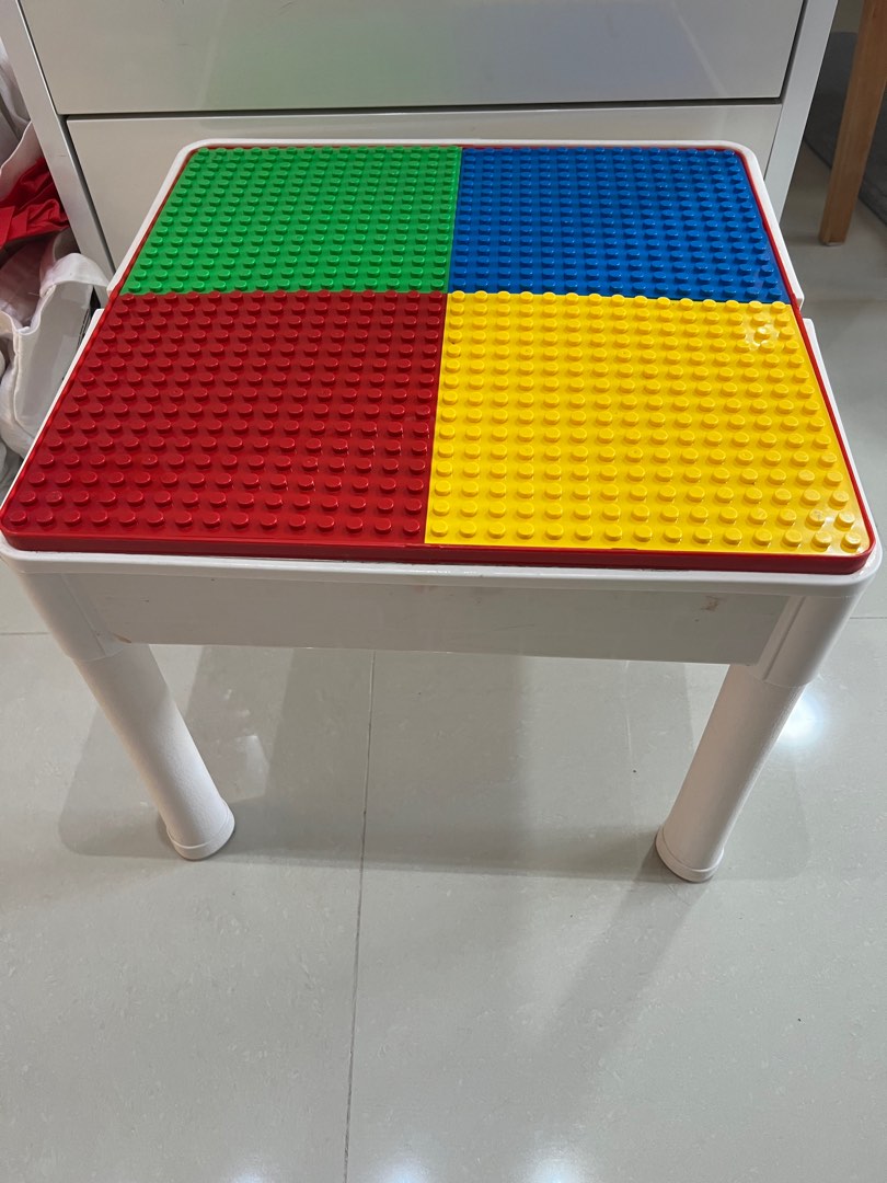 Block brick Lego table, Babies & Kids, Baby Nursery & Kids Furniture ...