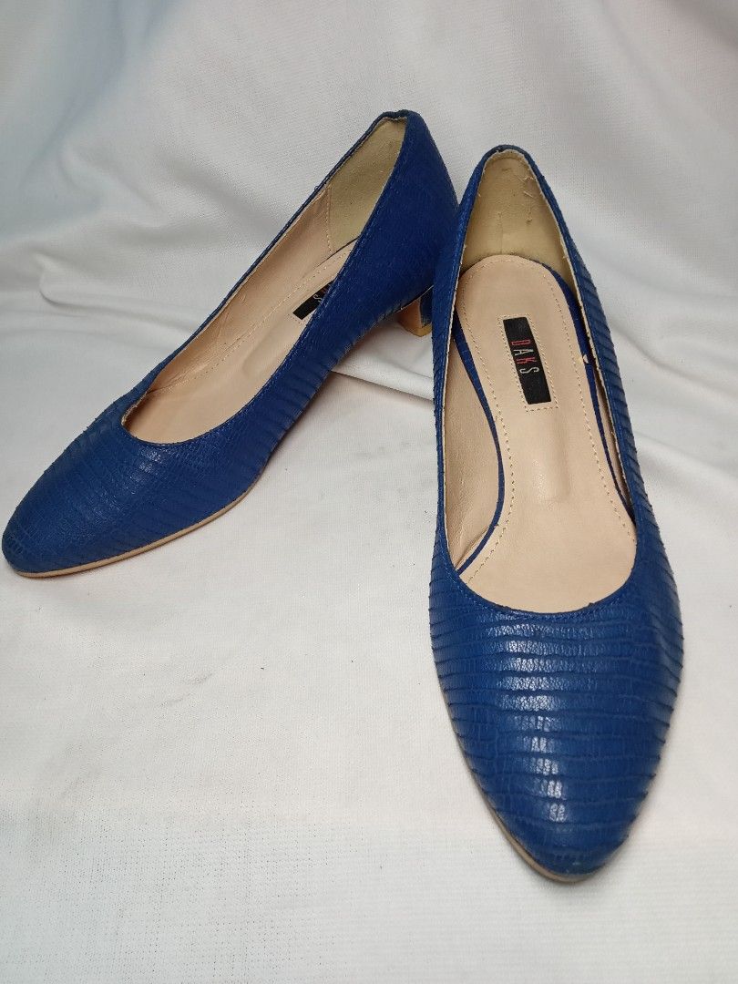 Daks Blue Formal Sandals with Gold statements, Women's Fashion ...