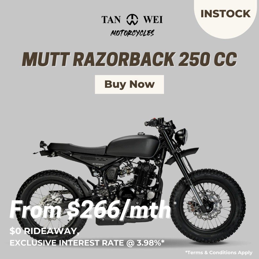 Brand New Mutt Razorback 250, Motorcycles, Motorcycles for Sale, Class ...