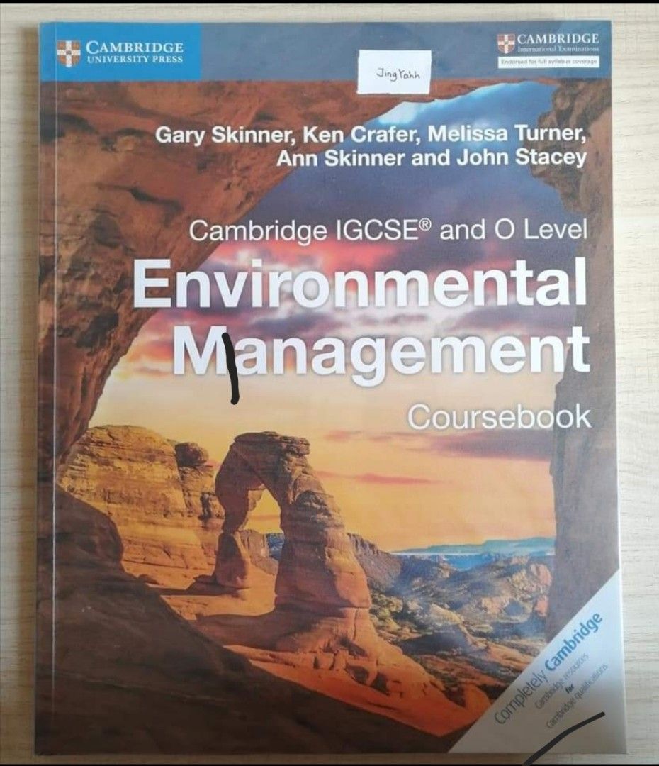 Cambridge IGCSE and O Level Environmental Management Coursebook ... Cambridge IGCSE and O Level Environmental Management Coursebook ...