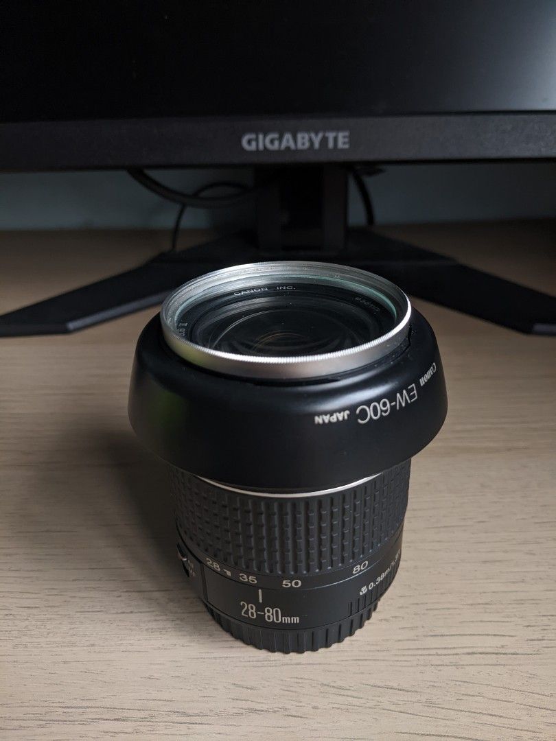 Canon 28-80mm Camera Lens with EW-60C Lens Hood (EF Mount), Photography ...