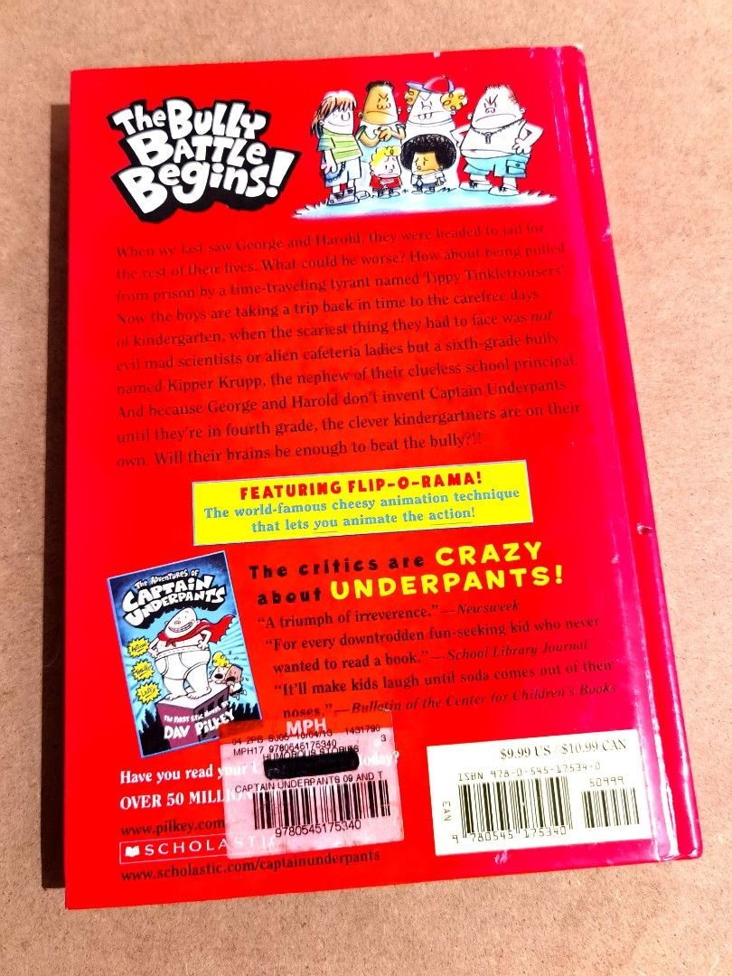 Captain Underpants And The Terrifying Return Of Tippy Tinkle Trousers ...