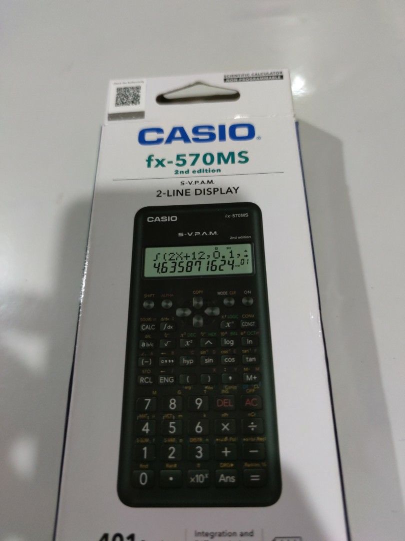 Casio Calculator Fx-570MS, Hobbies & Toys, Stationery & Craft ...