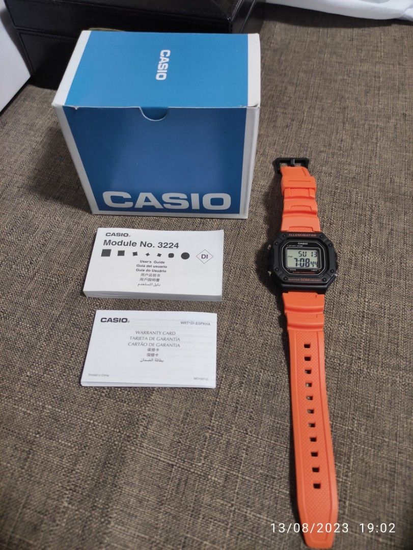 Casio W-218H Digital Watch, Men's Fashion, Watches & Accessories ...