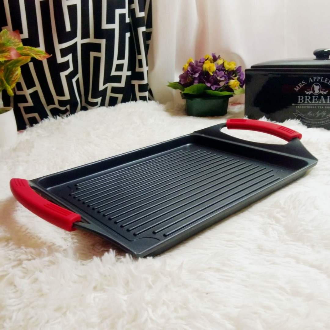 Chef's Classics Induction Tarragon Non-Stick Grill Pan, 45x27cm ...