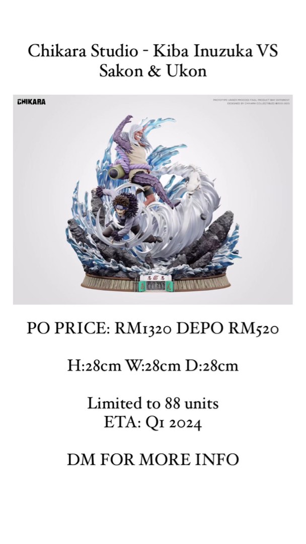 Chikara Studio - Kiba Inuzuka VS Sakon & Ukon, Hobbies & Toys, Toys & Games on Carousell