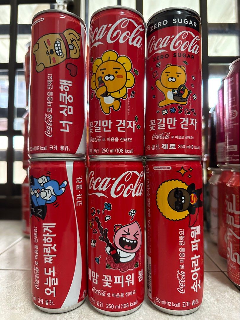 Coca cola Korea kakao friends, Hobbies & Toys, Collectibles ...