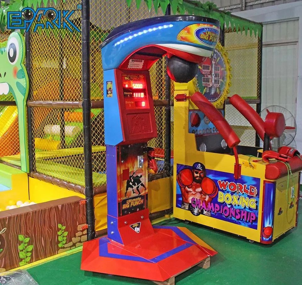 Coin Operated Arcade Prize Redemption Machine Punch Boxing Game Machine ...