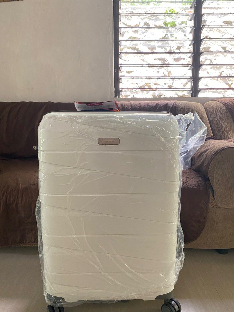 Compass Luggage White - Medium, Hobbies & Toys, Travel, Luggage on ...