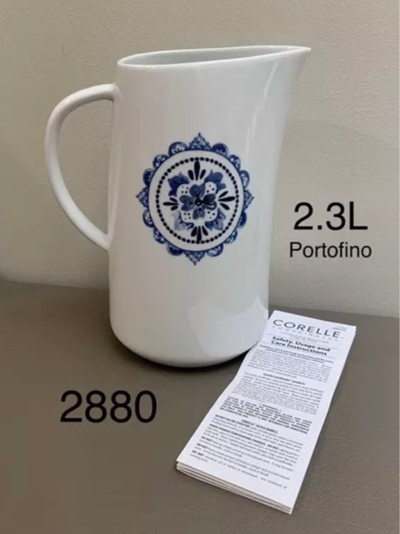 Corelle portofino pitcher, Furniture & Home Living, Kitchenware ...
