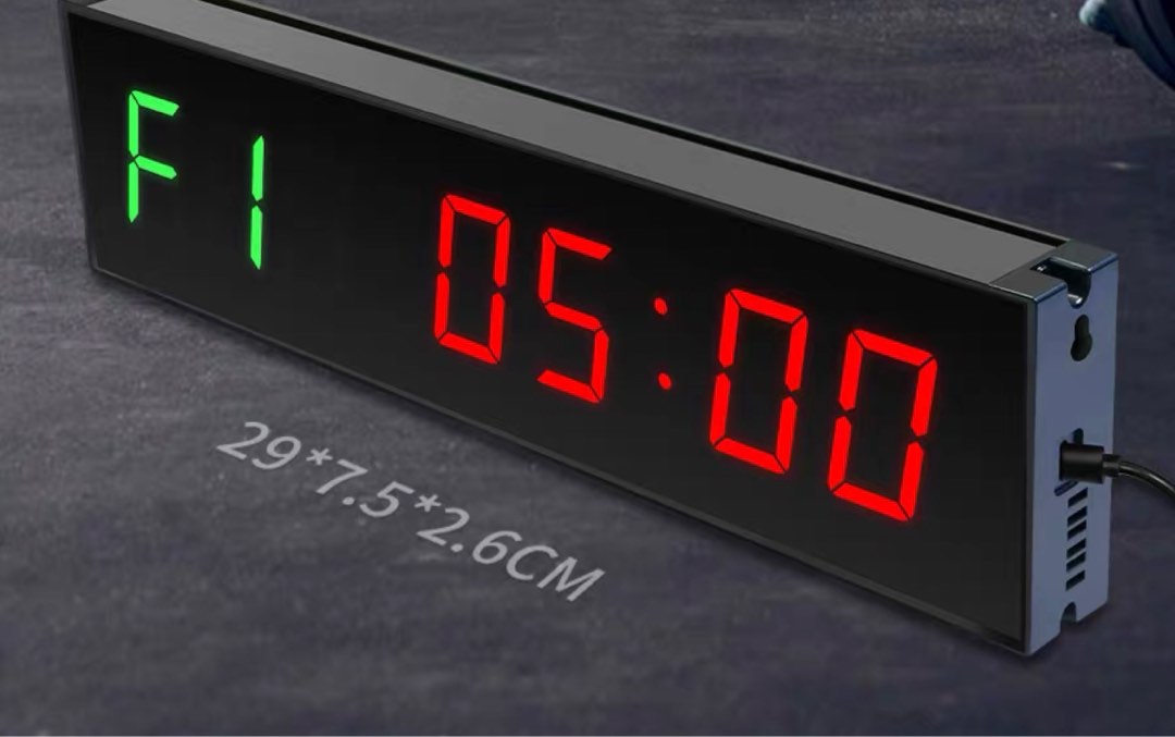 Crossfit Gym Clock Timer with remote, Furniture & Home Living, Home ...