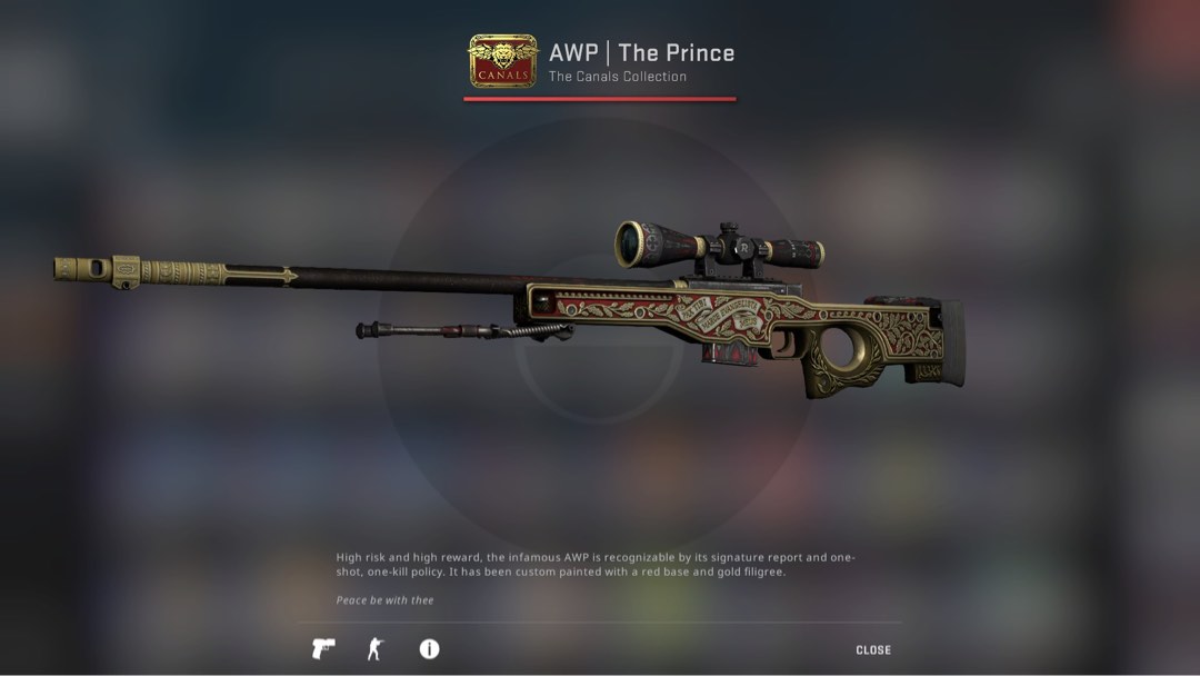 CSGO AWP | The Prince, Video Gaming, Gaming Accessories, In-Game ...