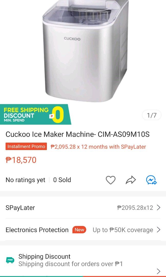 Cuckoo Ice Maker on Carousell