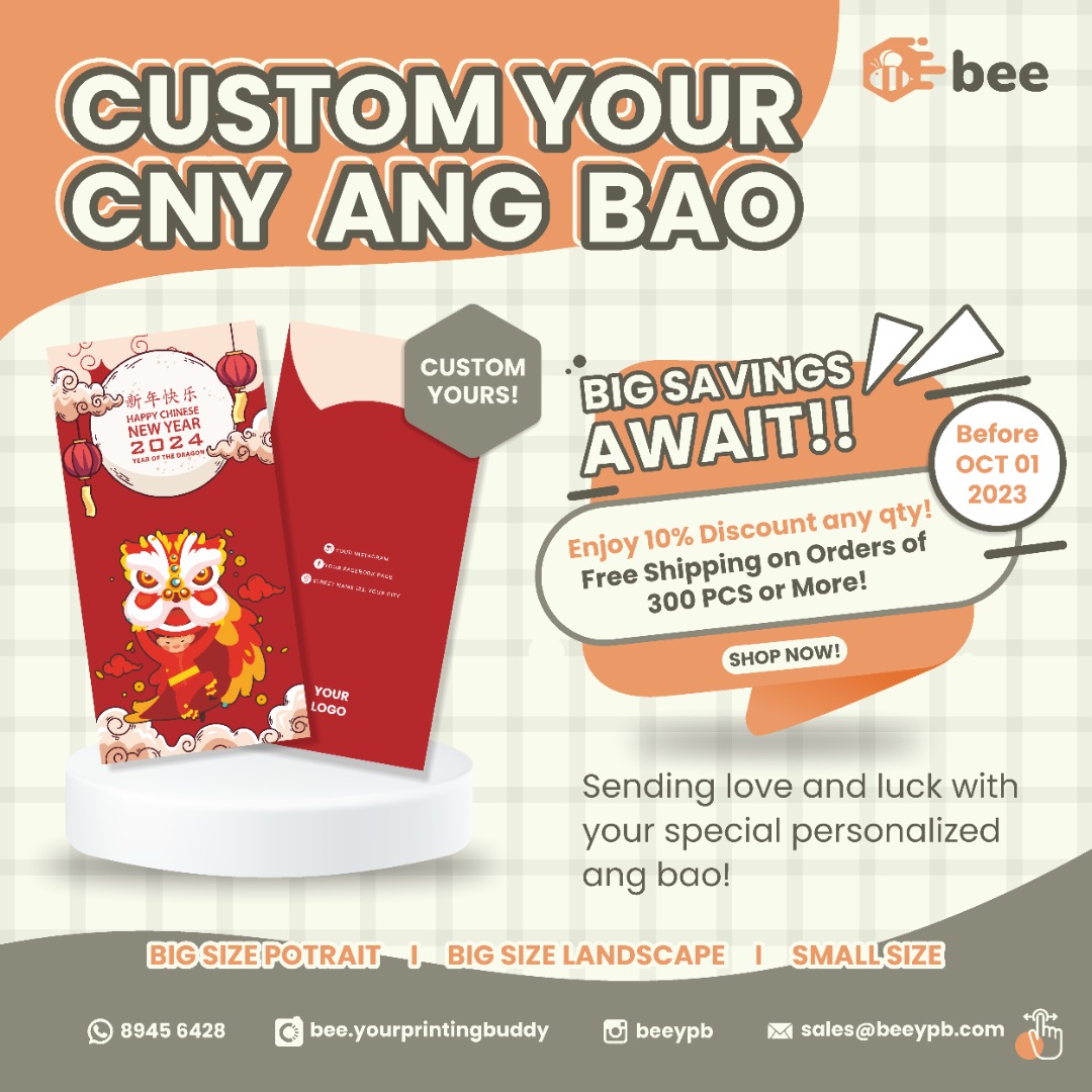 CUSTOM ANG BAO | RED PACKET | CNY ENVELOPE ENVELOPE | ANGBAO WITH BOX ...