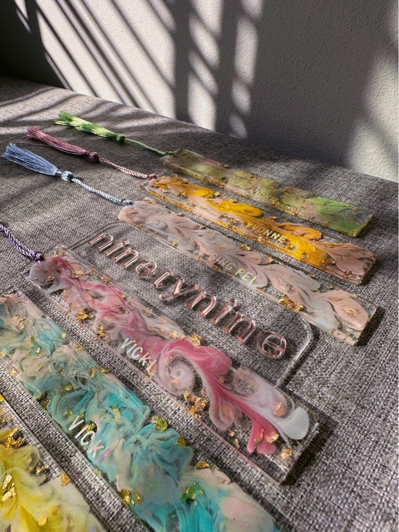 CUSTOM RESIN ART BOOKMARK GIFT TEACHER BIRTHDAY, Hobbies & Toys ...