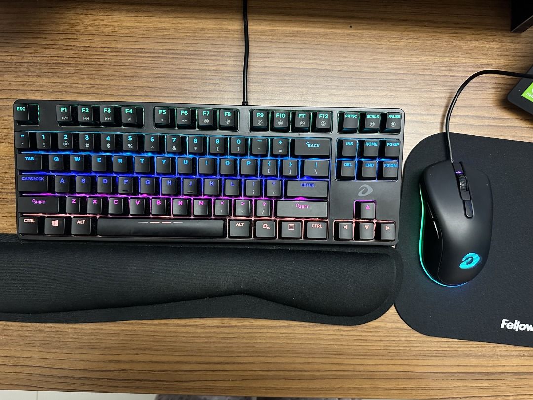 Dareu EK880 RGB 87 Key Mechanical Gaming Keyboard Red Switch + DAREU ...