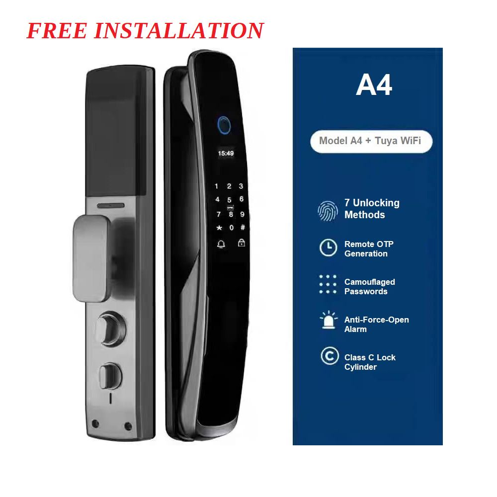Digital Lock for Wooden Door (Tuya Smart, WiFi, Fully Automatic ...