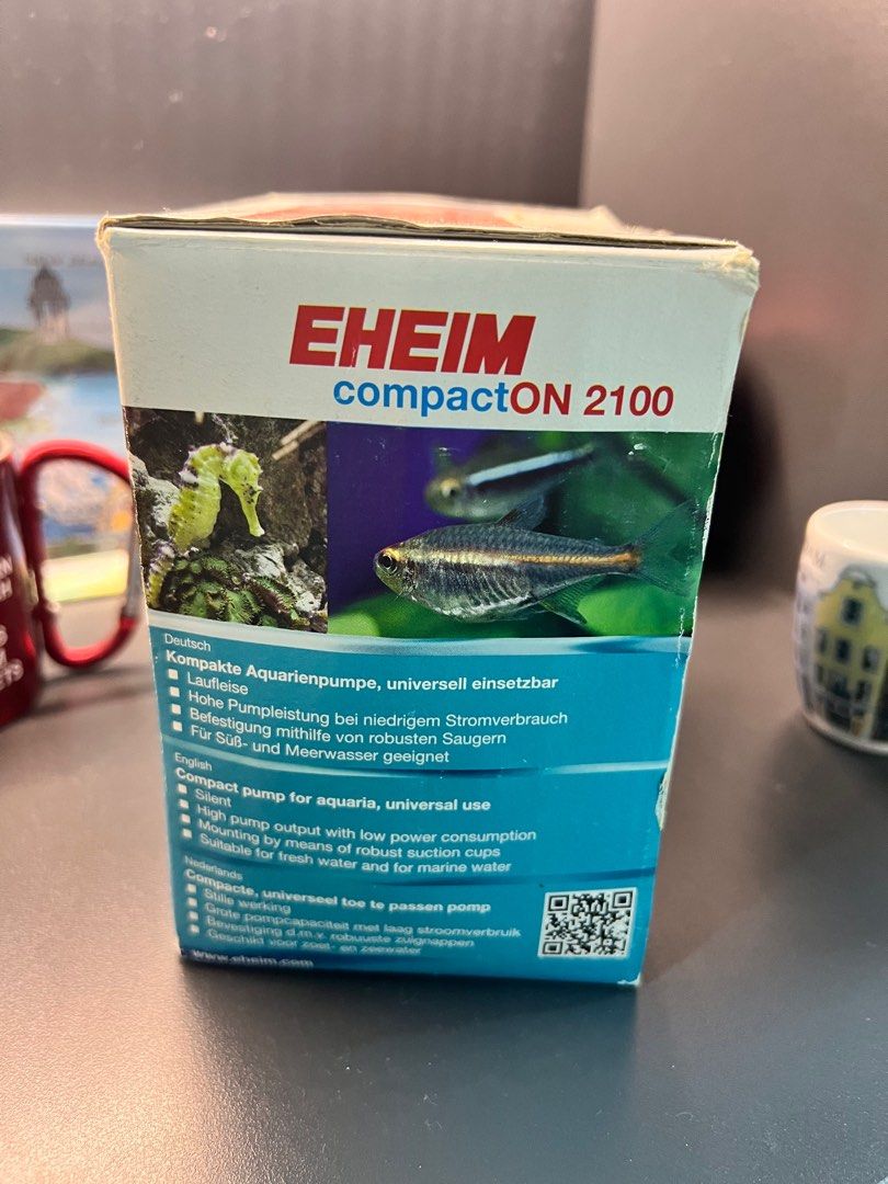 EHEIM compactON 2100 FISH TANK FILTERATION PUMP, Pet Supplies, Homes ...