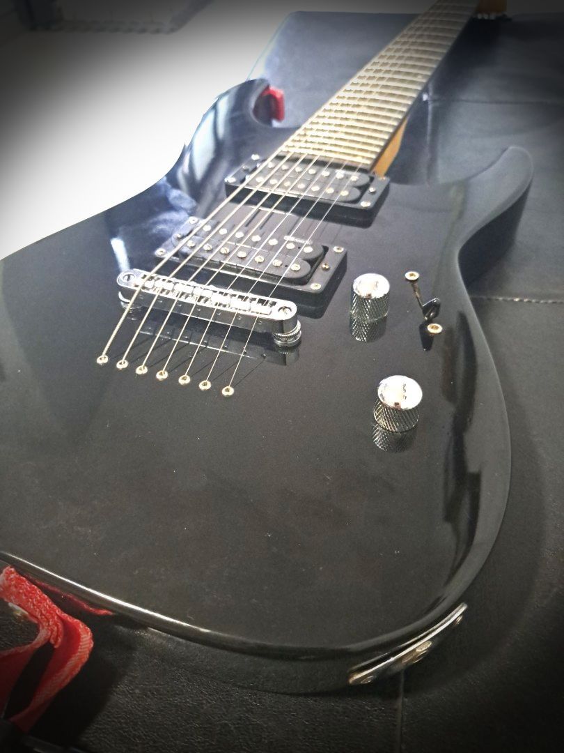 ESP LTD 7 String Guitar REVERSE HEADSTOCK, Hobbies & Toys, Music ...