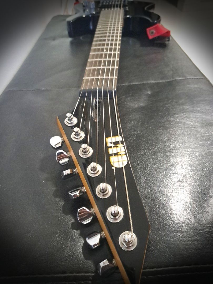 ESP LTD 7 String Guitar REVERSE HEADSTOCK, Hobbies & Toys, Music ...