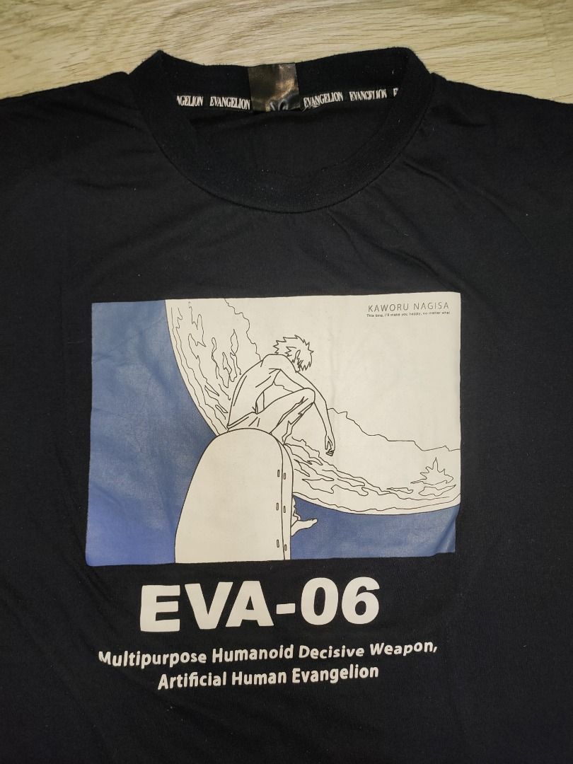 Evangelion Eva-06 Kaworu Nagisa Anime Tshirt, Men's Fashion, Tops ...