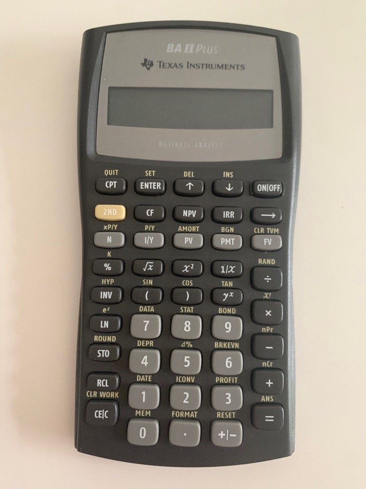 Financial calculator BA II Plus, Hobbies & Toys, Stationery & Craft ...