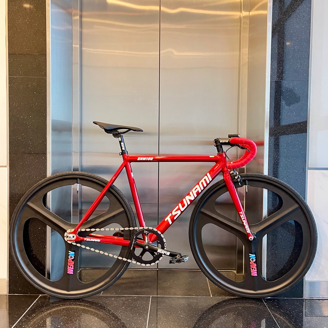 Fixie gear bike/tsunami fixie bike/frame set $330/complete bike $659 ...