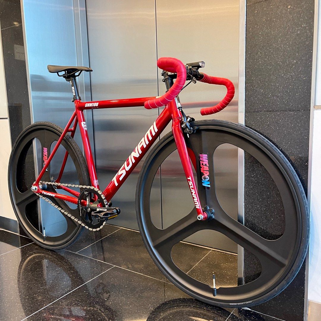 Fixie gear bike/tsunami fixie bike/frame set $330/complete bike $659 ...