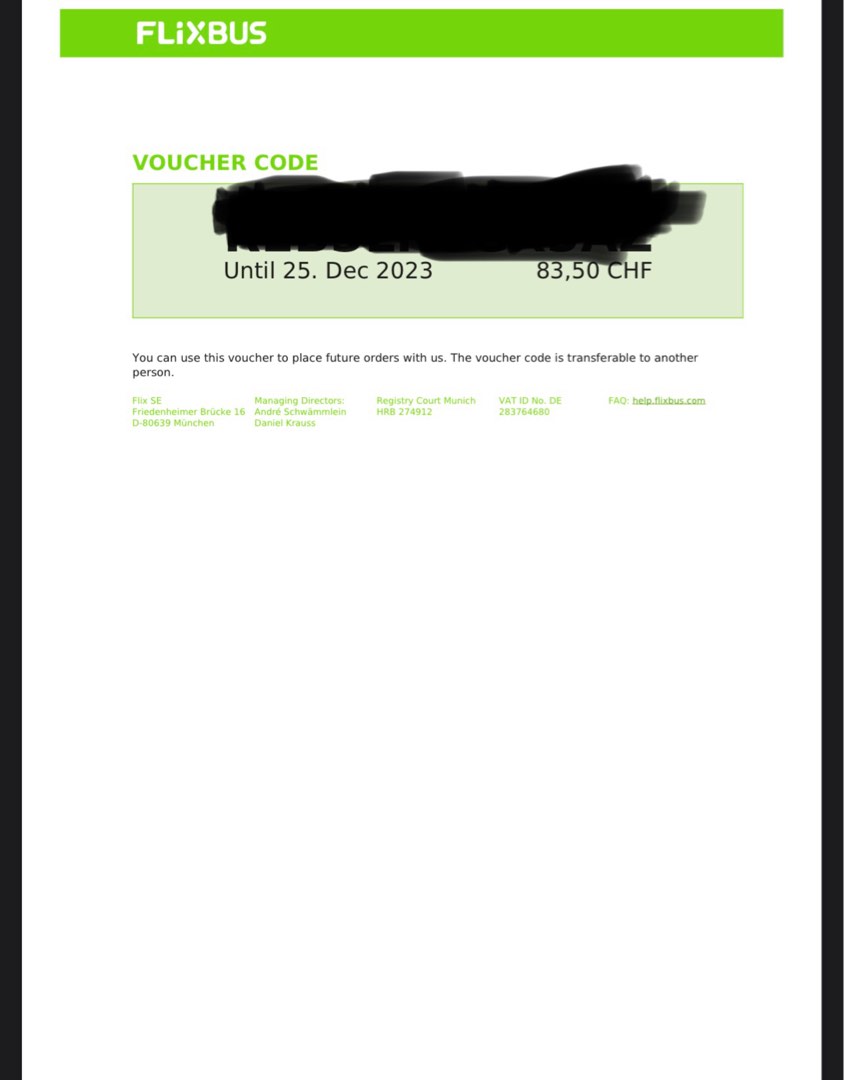 FLiXBUS Voucher, Tickets & Vouchers, Vouchers on Carousell