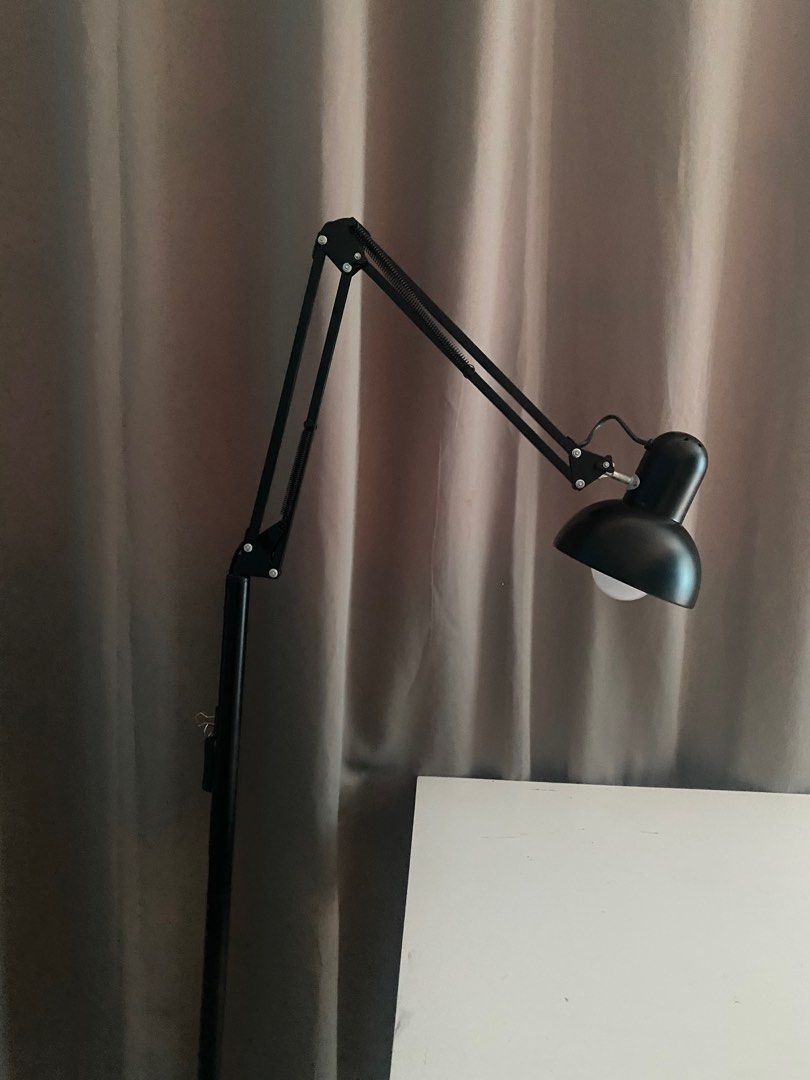 Floor Lamp Stand Shade With Flexible Swing Arm, Furniture & Home Living ...