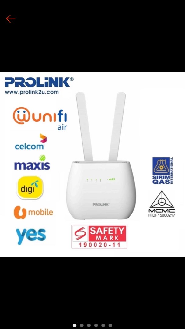 For Home/ Office/ Livestream] Prolink 4G LTE Wireless Router with Voice ...