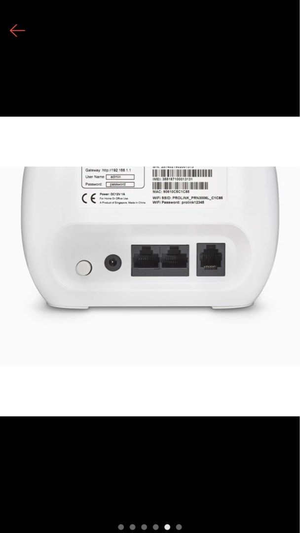 For Home/ Office/ Livestream] Prolink 4G LTE Wireless Router with Voice ...