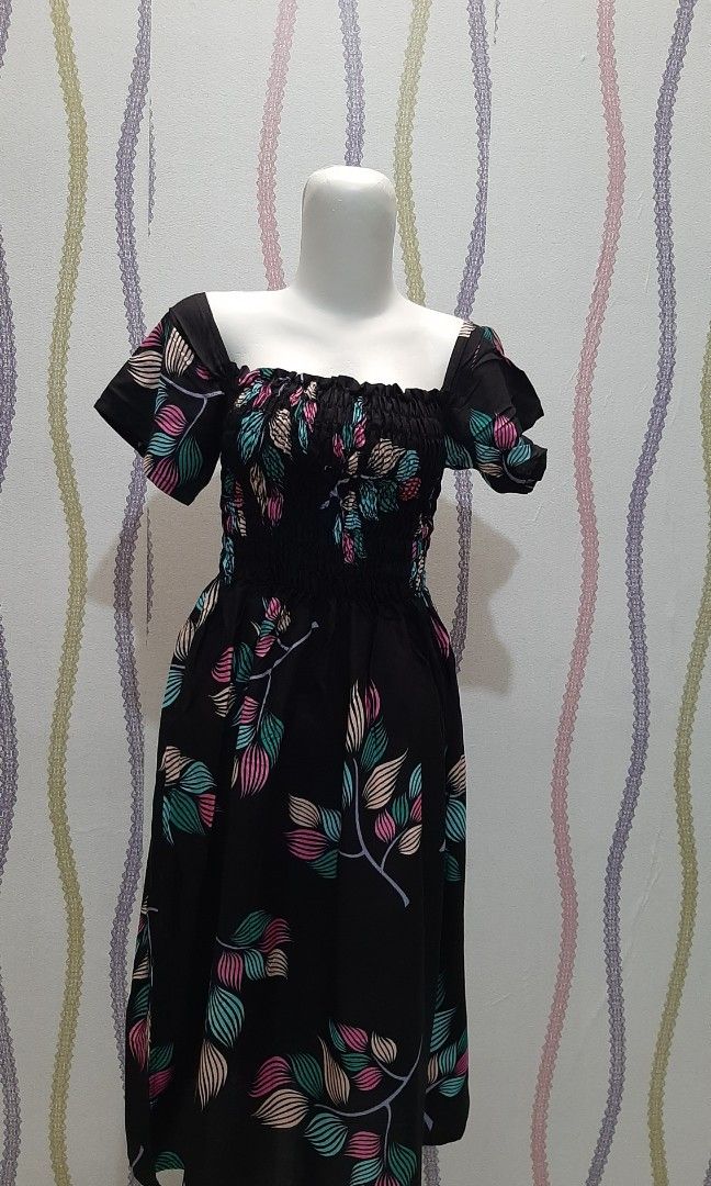 Gaun sabrina made in Bali, Fesyen Wanita, Pakaian Wanita, Gaun & Rok di ...